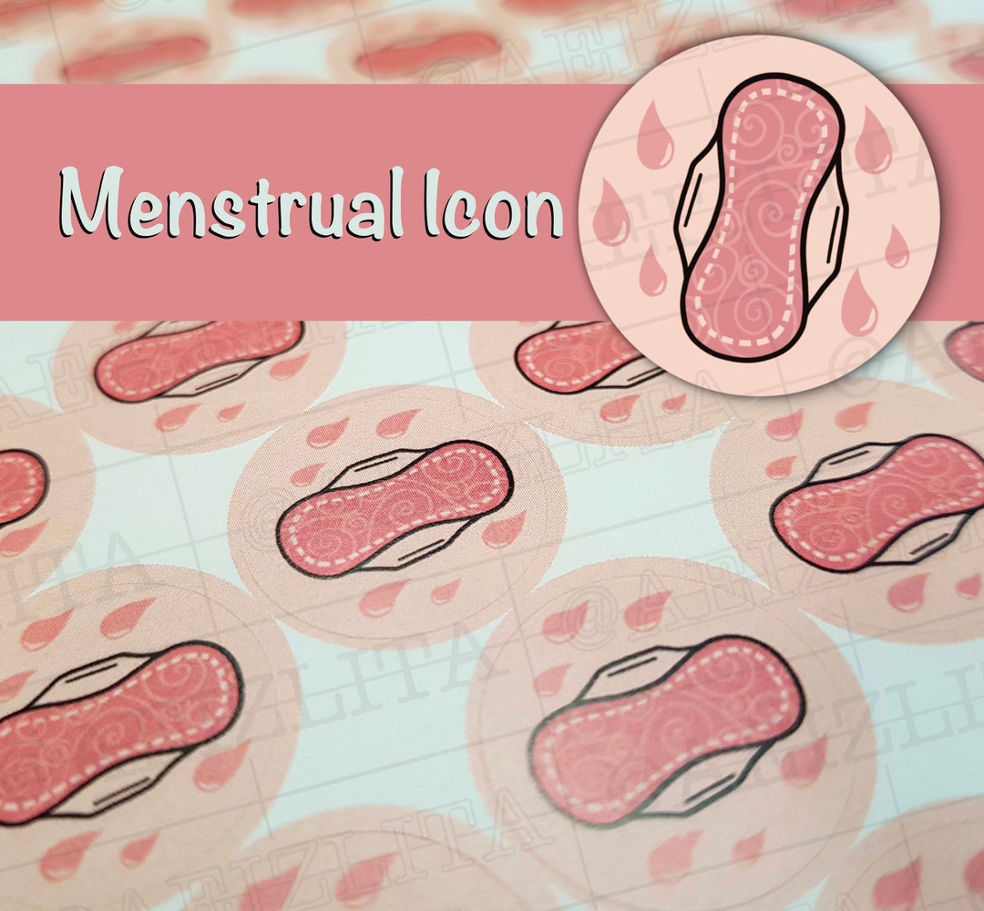 54 Sanitary Pad Stickers on A5 Sheet Matt Premium Paper 19 - Etsy