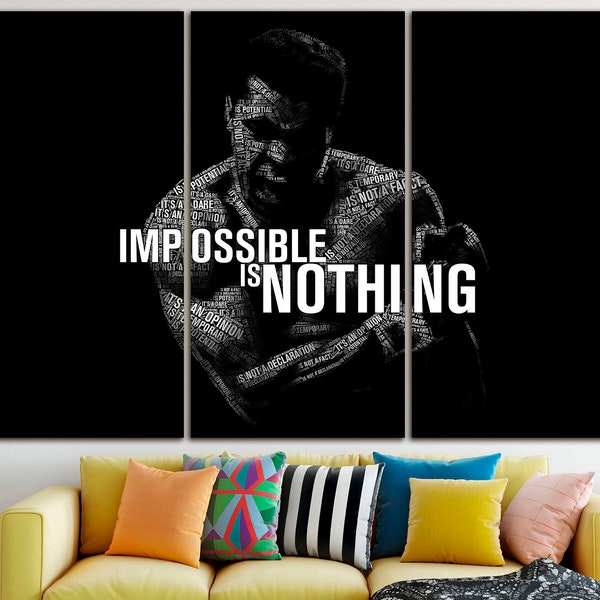 Muhammad Ali Canvas - Etsy