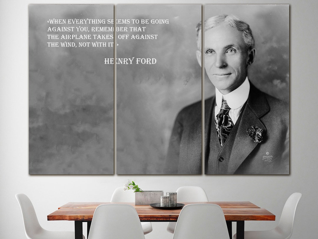 Henry Ford Quote Canvas Print: Motivational Wall Art - Etsy