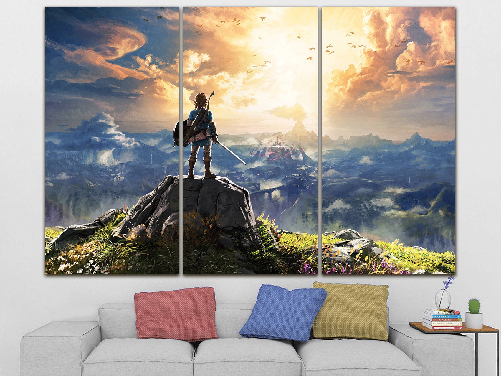 The Legend of Zelda Canvas Zelda Decor Kids Room Art Nursery | Etsy Canada