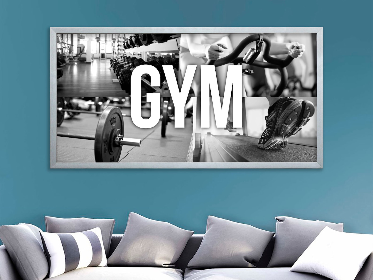 Gym Canvas Sports Decor Motivation Art Muscle Gym Print Sports - Etsy