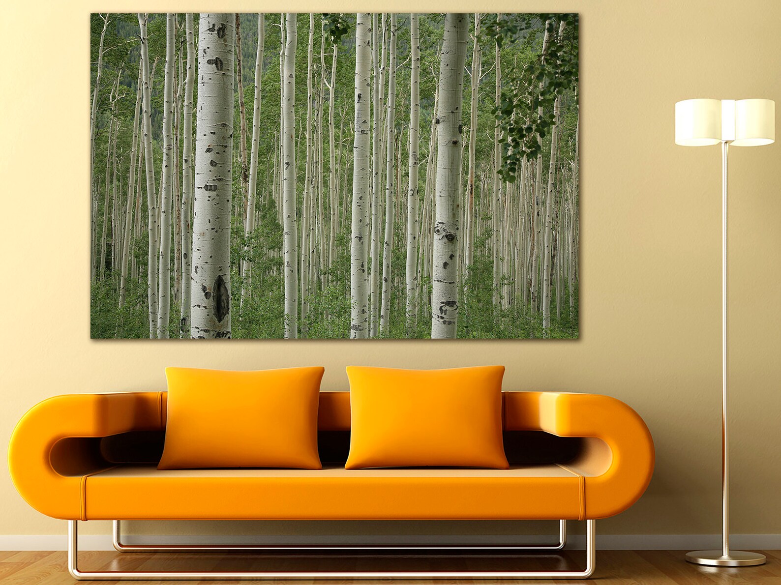 Birch Tree Canvas Woodland Decor Birch Tree Art Cosplay Print - Etsy
