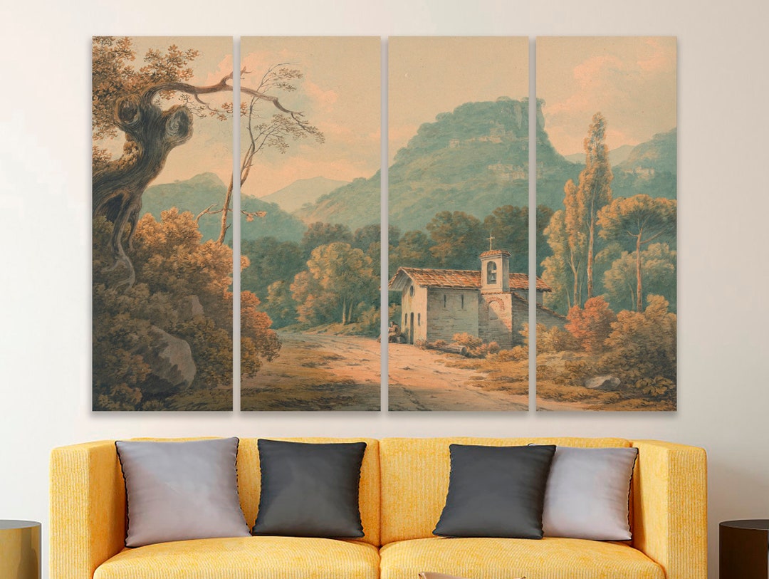 John Warwick Smith Canvas "the Hermitage at Frascati" Reproduction ...