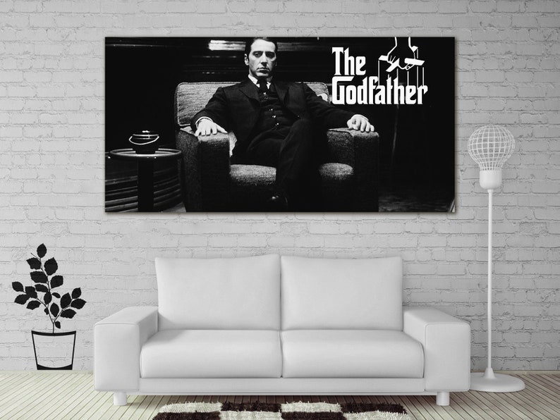 The Godfather Canvas the Godfather Decor Motivation Art - Etsy