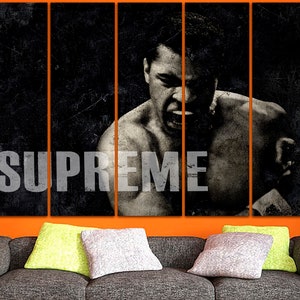 Muhammad Ali Canvas Ali Decor Motivation Art Muscle Gym Print Sports ...