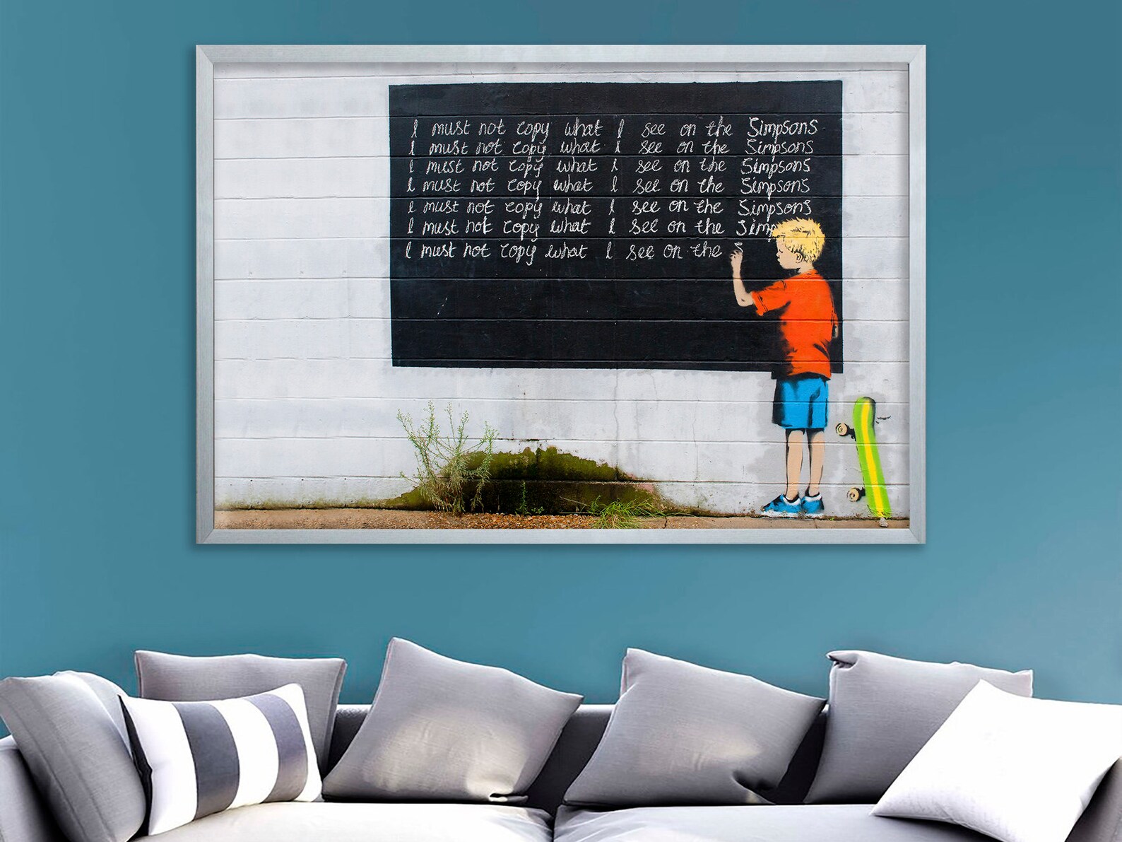 Simpson Canvas Street Art Decor Graffiti Wall Art Reproduction - Etsy