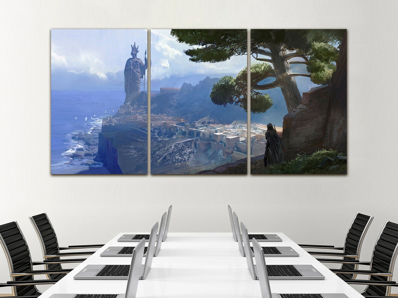 Athena Canvas Olympian Goddess Decor Mythology Art Greek Print - Etsy