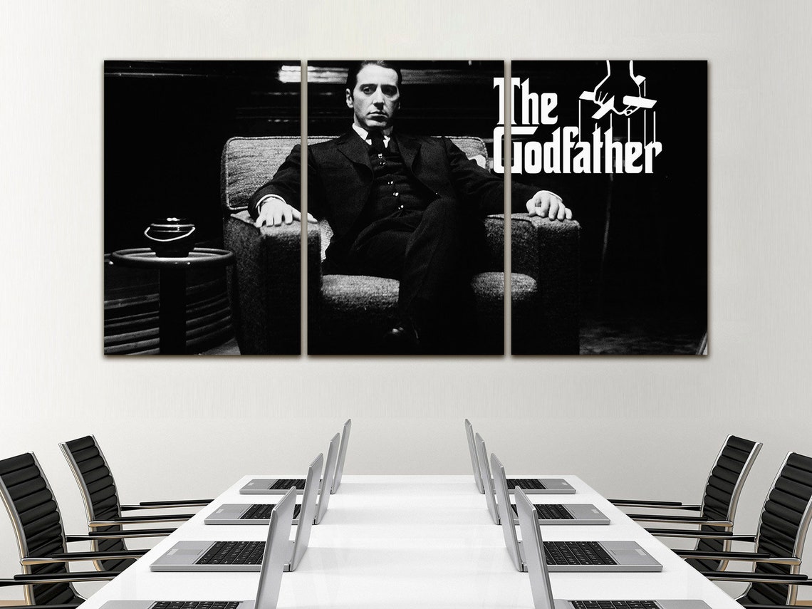 The Godfather Canvas the Godfather Decor Motivation Art - Etsy