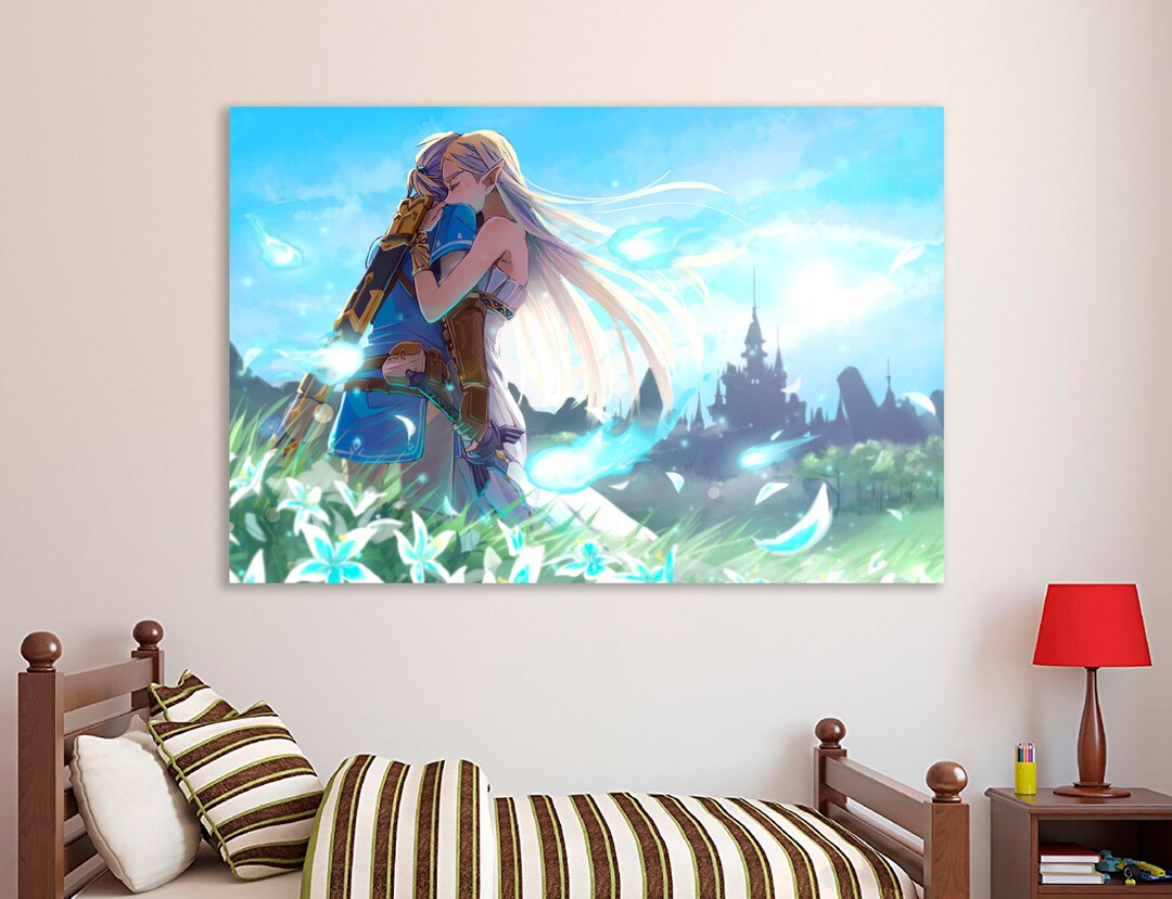 Legend of Zelda Canvas Breath of the Wild Video Game Art Zelda Decor ...