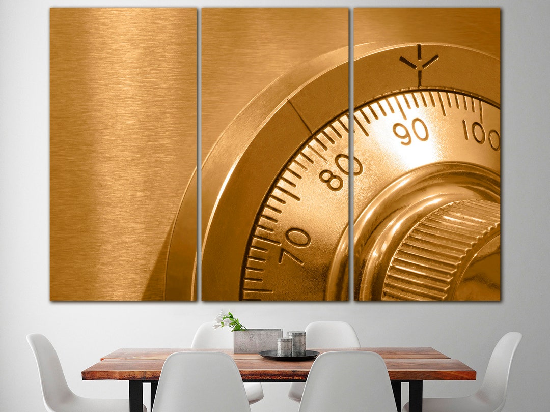 Bank Vault Canvas Safe Decor Bank Art Bank Vault Print Bank Safe Art ...
