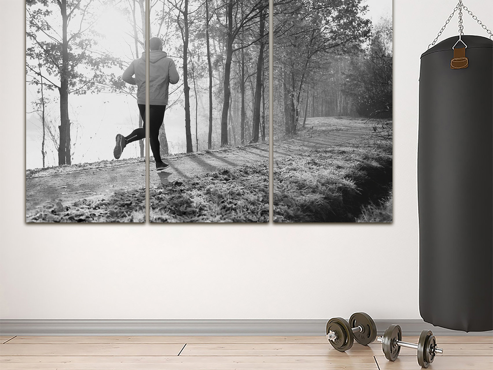 Runner Canvas Sports Decor Motivation Art Running Man Print - Etsy