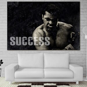 Muhammad Ali Canvas Ali Decor Motivation Art Muscle Gym Print Sports ...