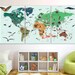 World Map in SPANISH Kids World Map Canvas Mapa Del Mundo En - Etsy