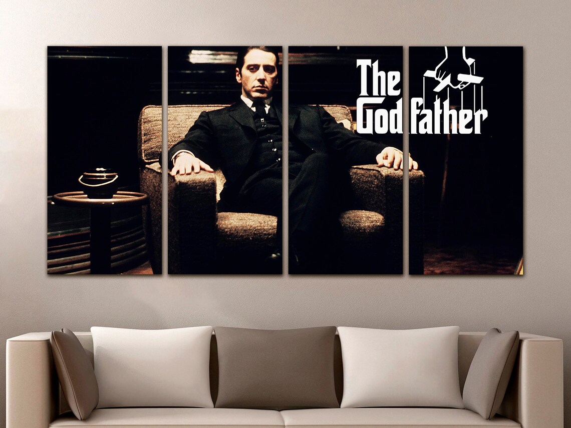 The Godfather Canvas the Godfather Decor Motivation Art - Etsy