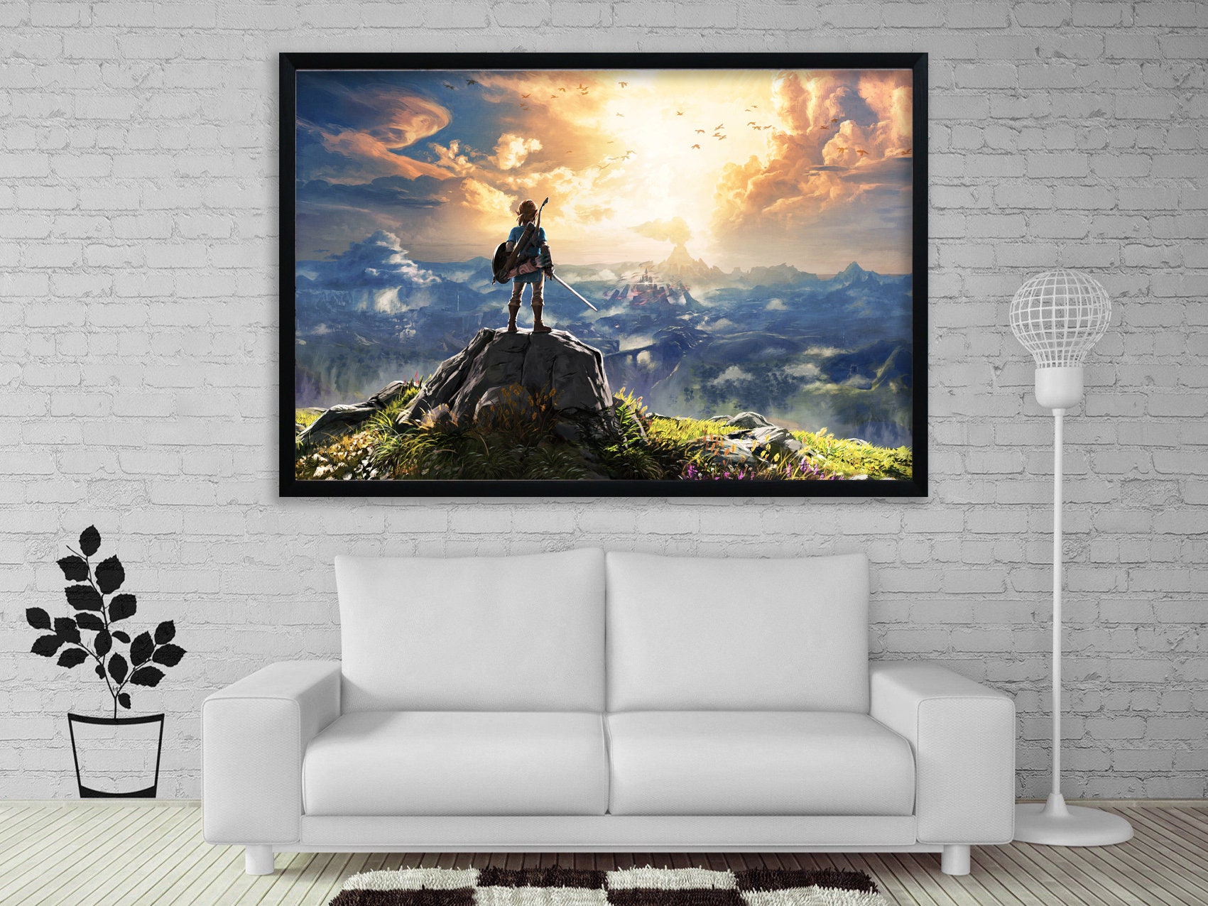 The Legend of Zelda Canvas Zelda Decor Kids Room Art Nursery | Etsy Canada