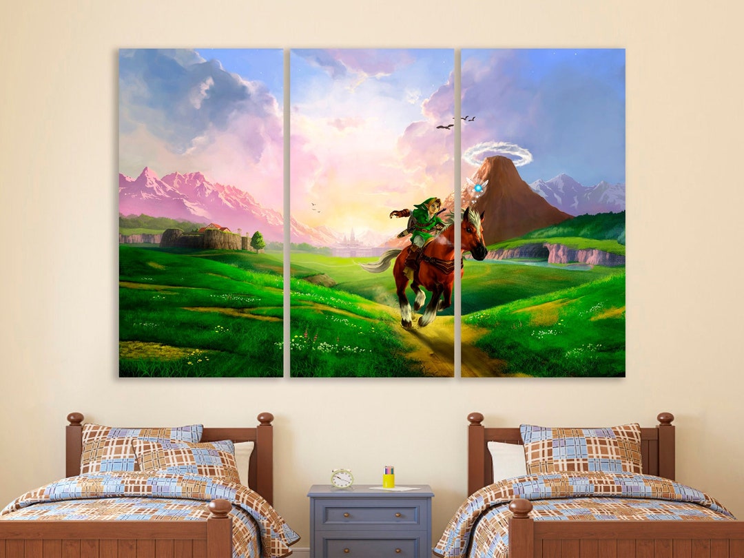 The Legend of Zelda Canvas Video Game Art Zelda Decor Kids Room Art ...