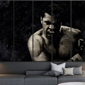 Muhammad Ali Canvas Ali Decor Motivation Art Muscle Gym Print Sports ...