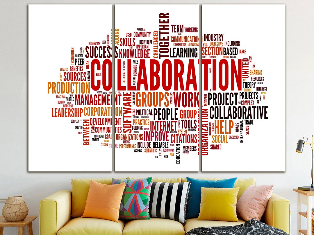 Collaboration Canvas Collaboration Quotes Decor Motivation Art Success ...