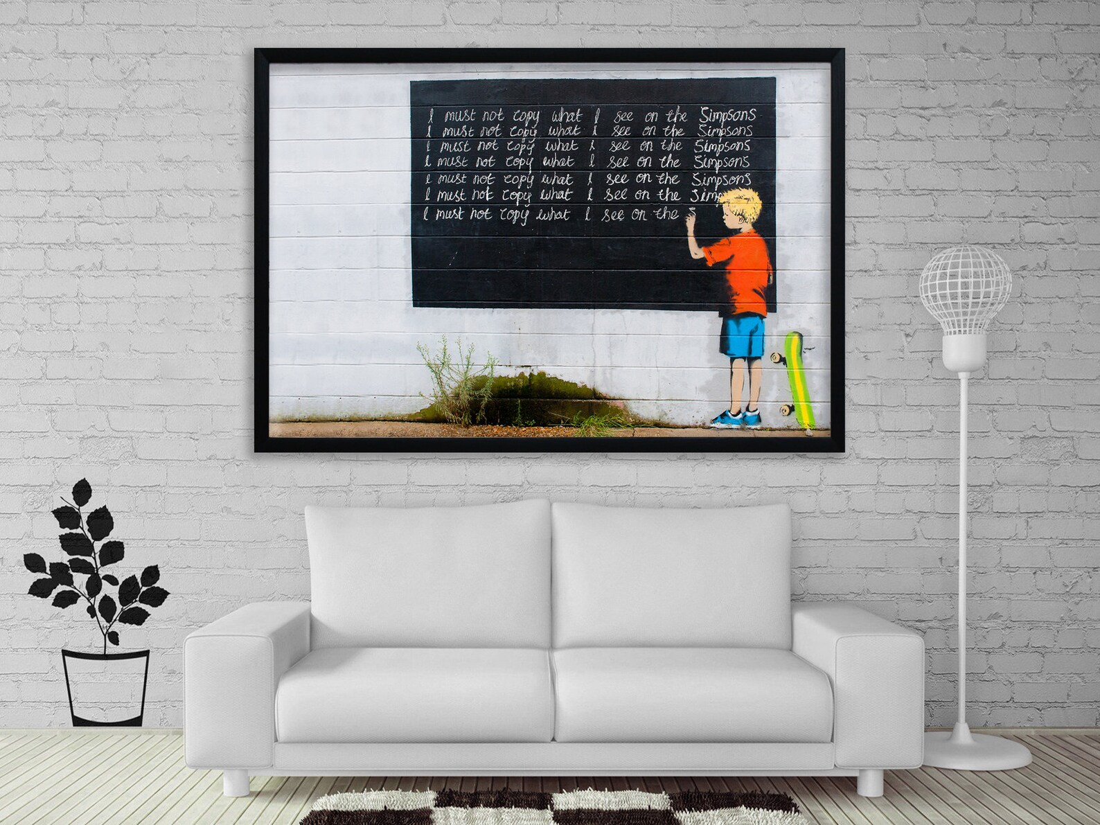 Simpson Canvas Street Art Decor Graffiti Wall Art Reproduction - Etsy