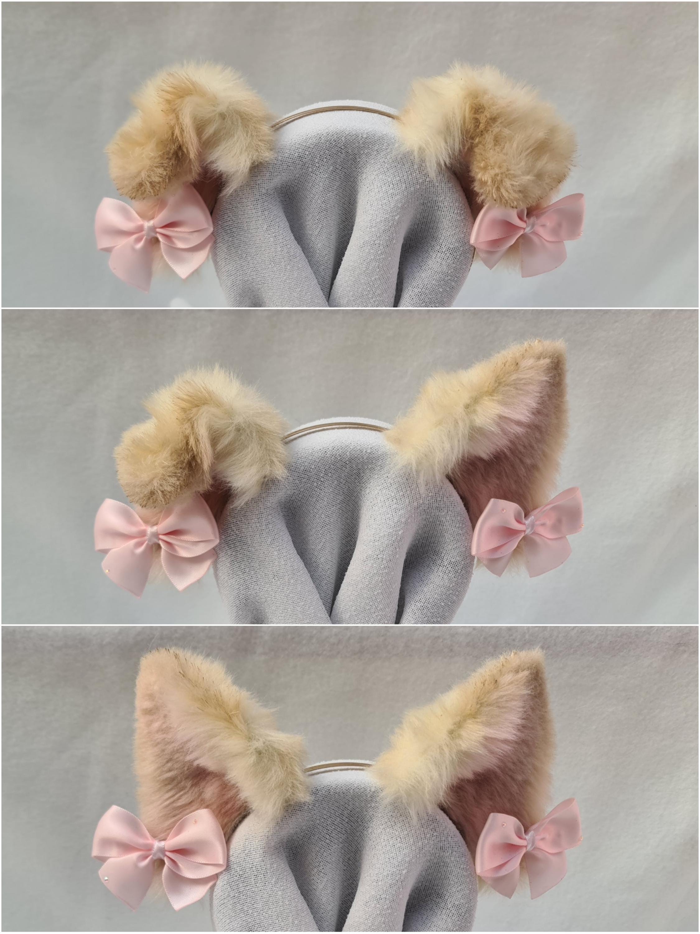 Adorable Puppy Ears and Curled Tail Set, Pomeranian Dog, Golden ...