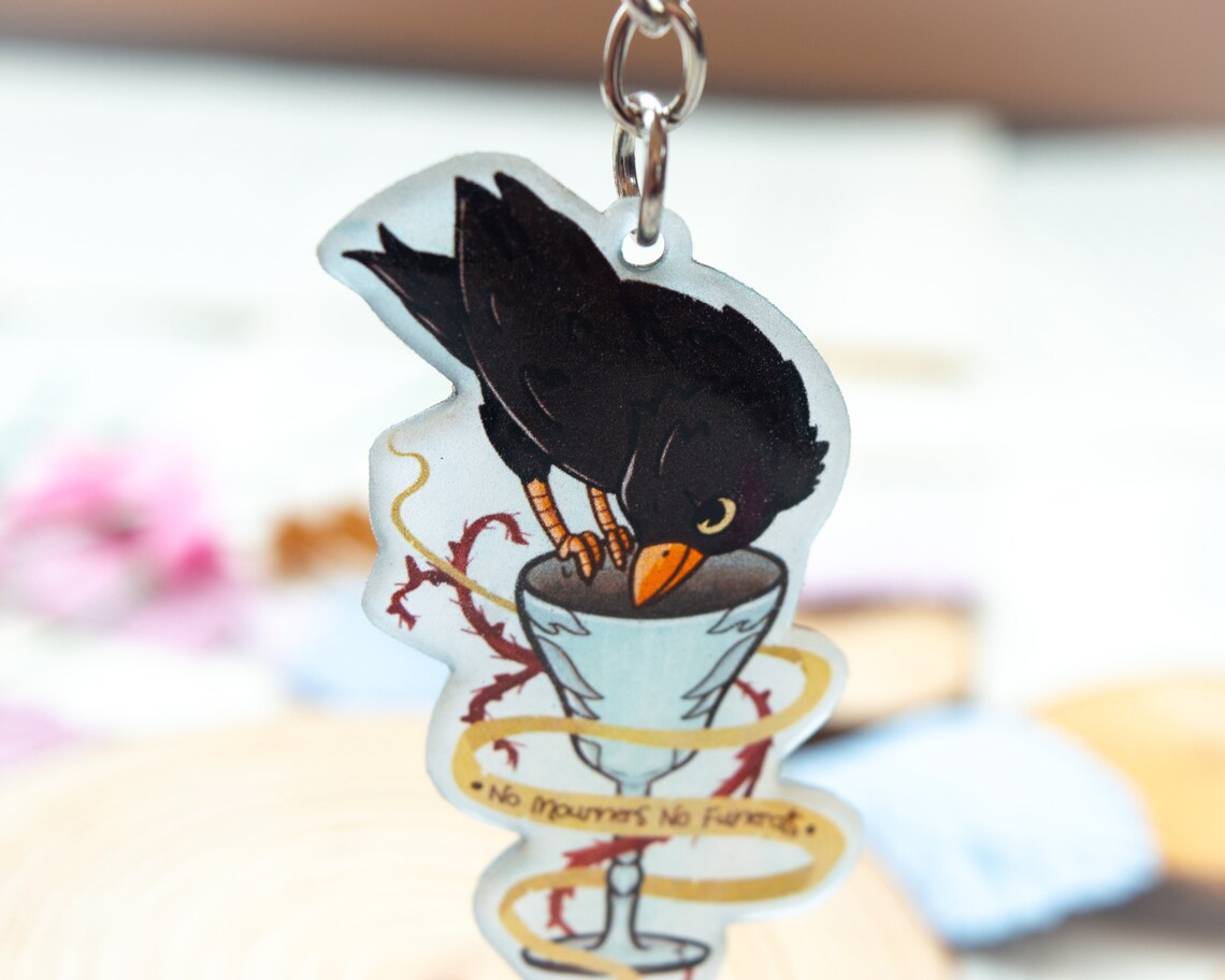 Six of Crows Inspired Keychain No Mourners No Funerals Chibi - Etsy