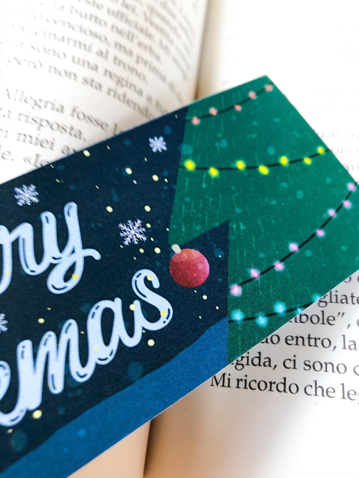 Merry Bookmas Bookish Fandom Bookmark - Etsy