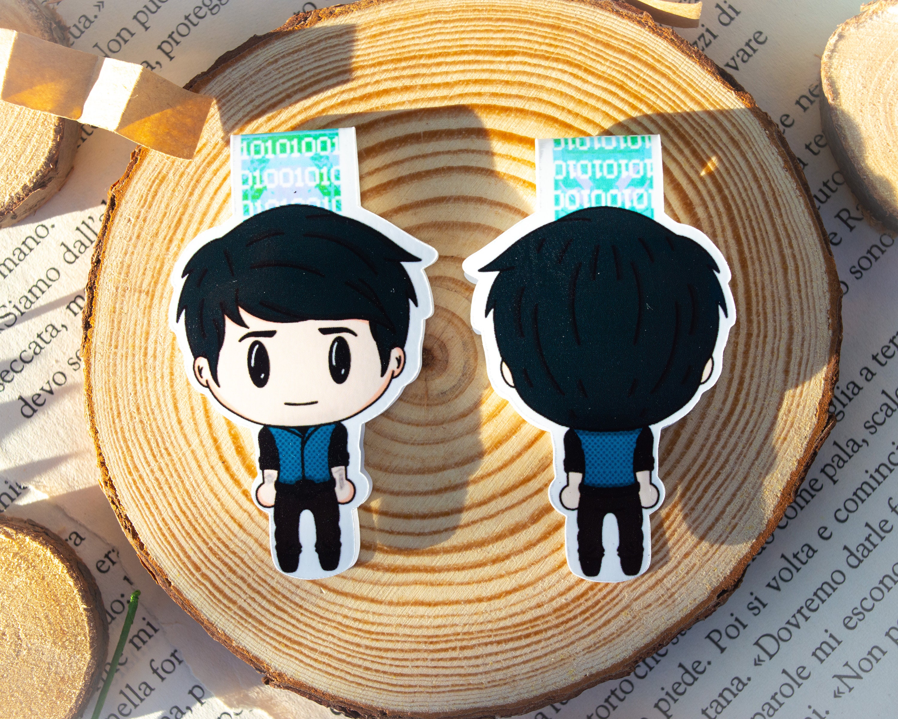 Illuminaes Files inspired magnetic bookmarks chibi cute | Etsy