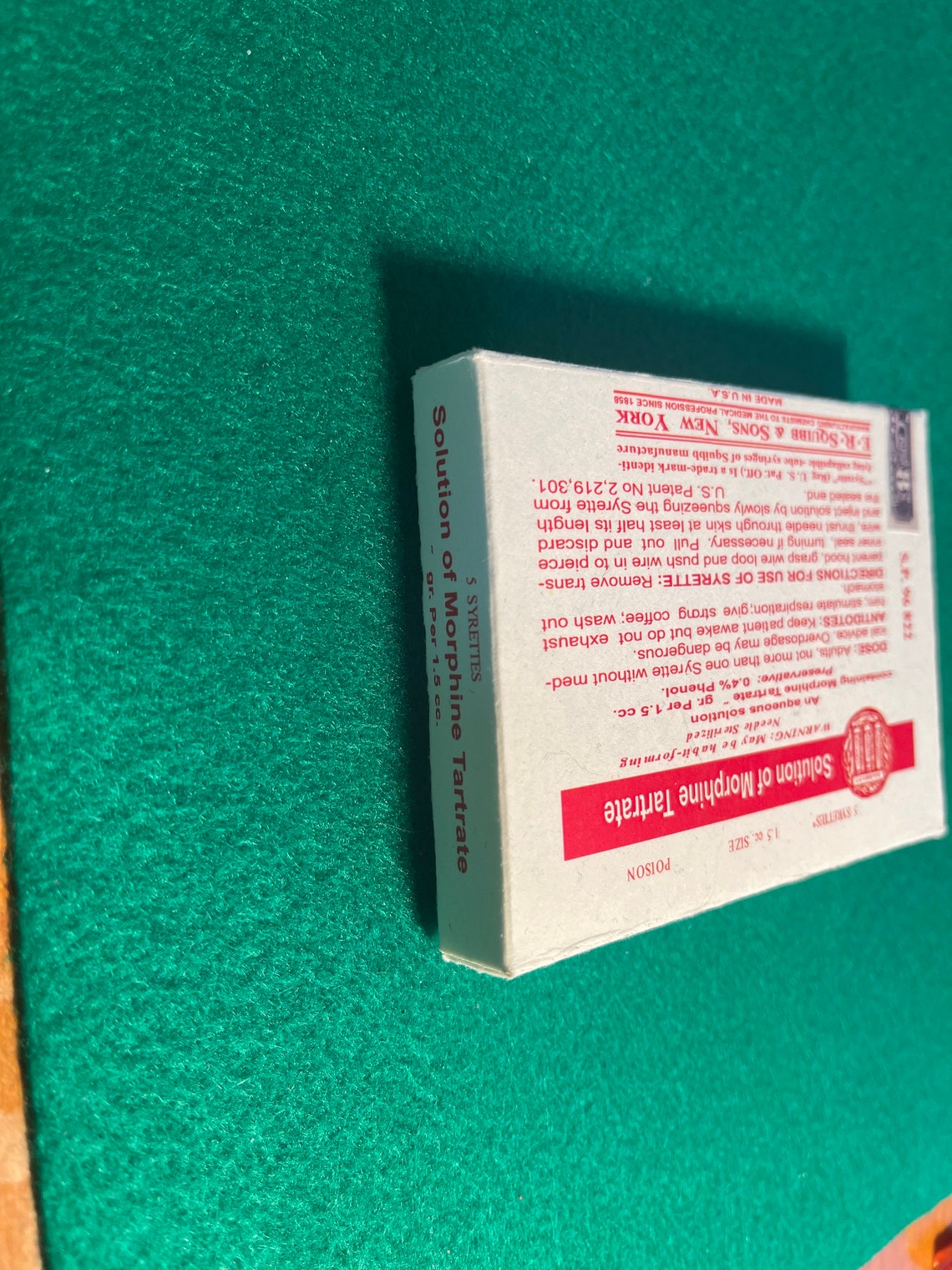 Reproduction Morphine Box - Etsy