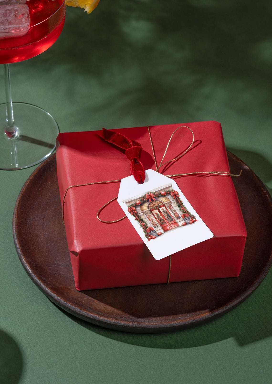 Snowy Christmas Storefront, Vintage Shop Window Display, Junk Journal ...