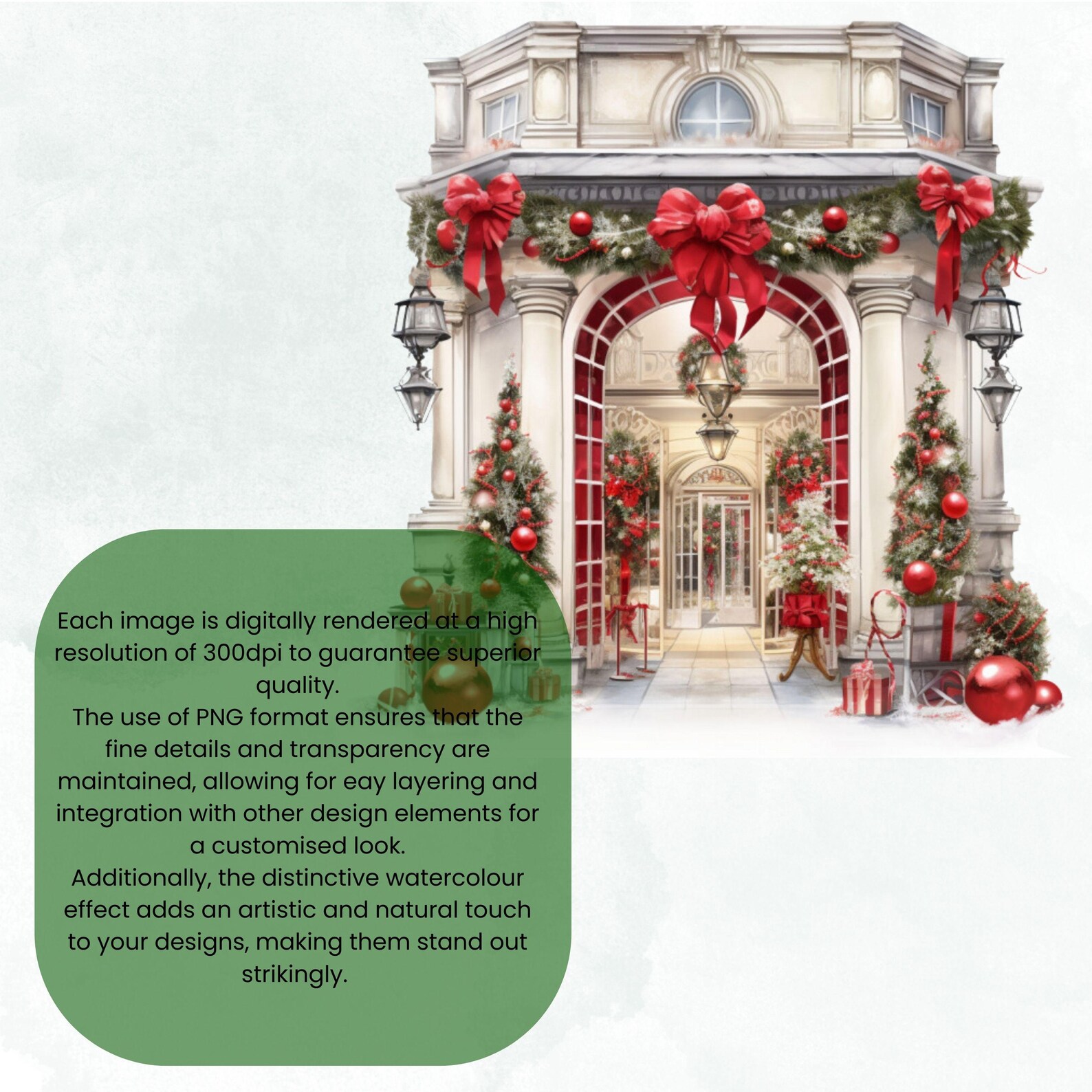 Snowy Christmas Storefront, Vintage Shop Window Display, Junk Journal ...