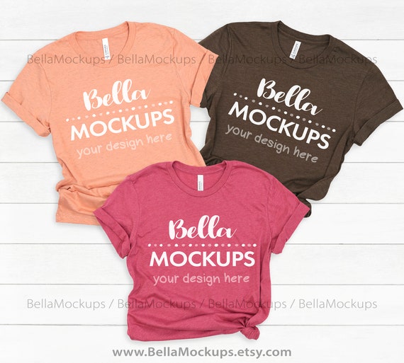 Three Tshirts Mock up / 3 Shirt Mock up / Multiple Tshirt | Etsy