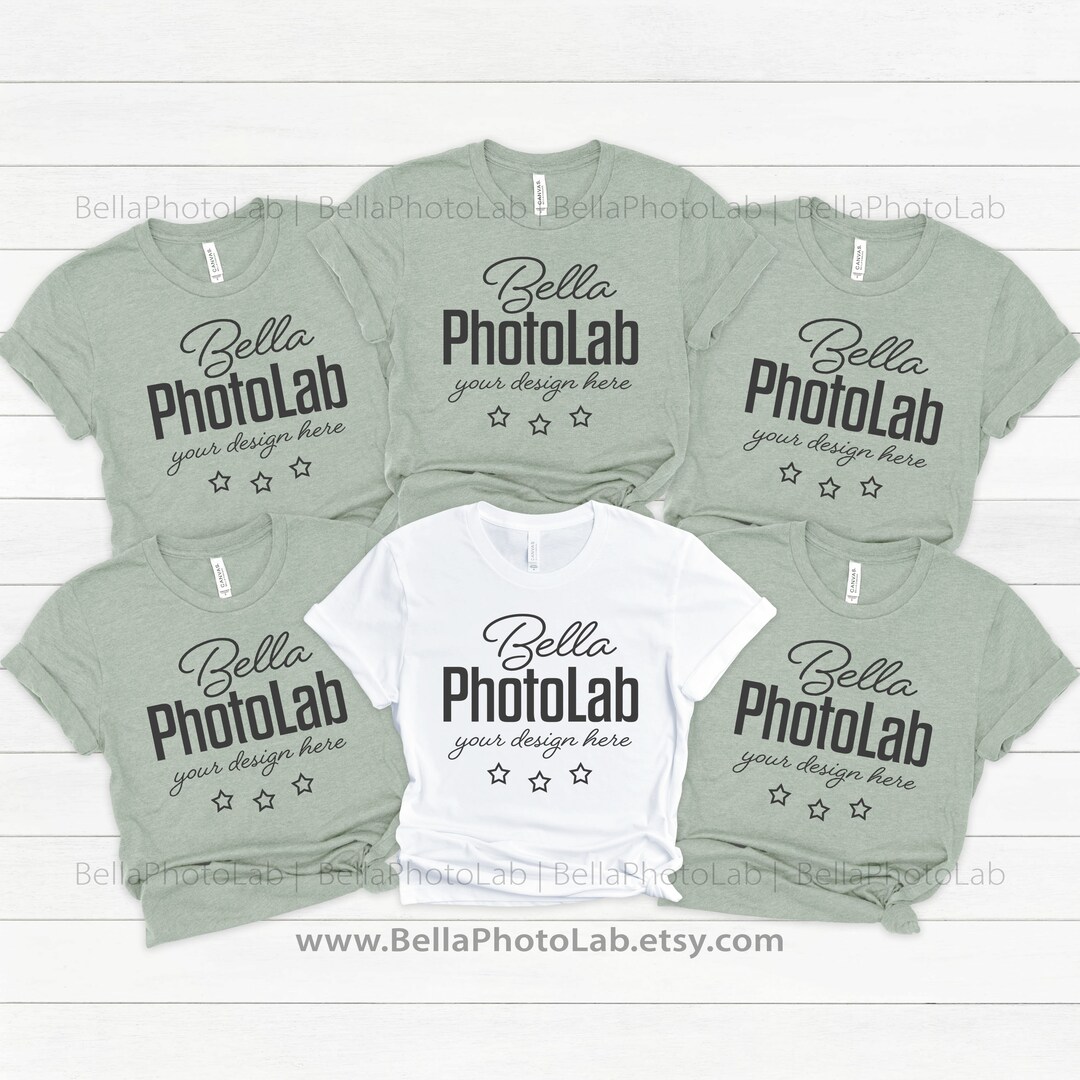 Group Tshirt Mock up / Group Shirts Photo Mockup / Multiple Tshirts ...