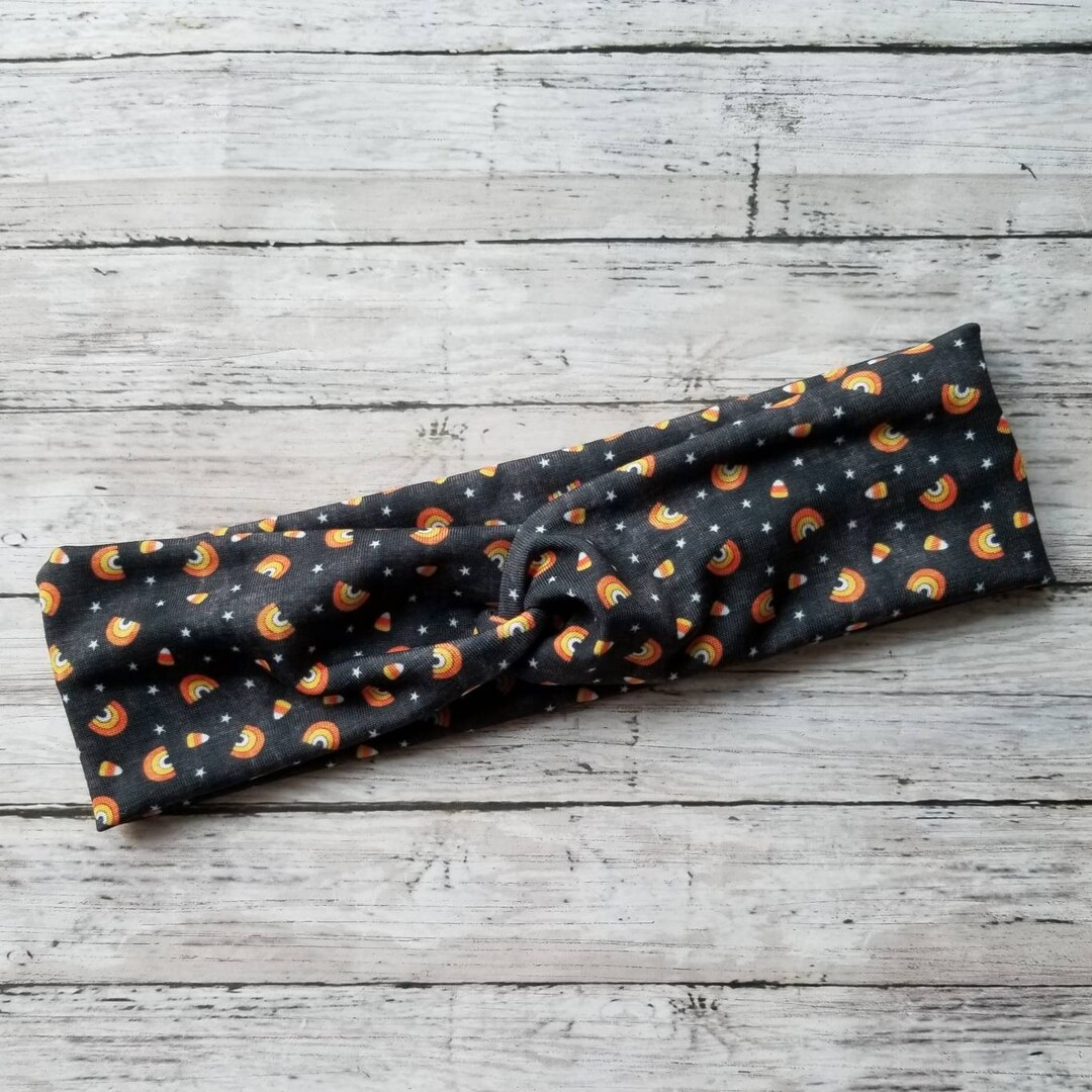 Candy Corn Rainbows Stretch Headband - Halloween Fall Headband - Etsy