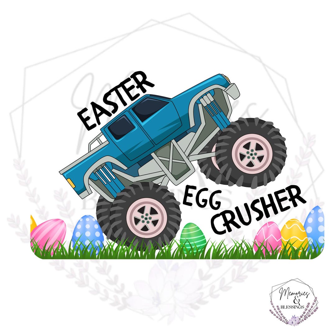 Easter Bunny Monster Truck Digital File - Boys Easter Designs ...