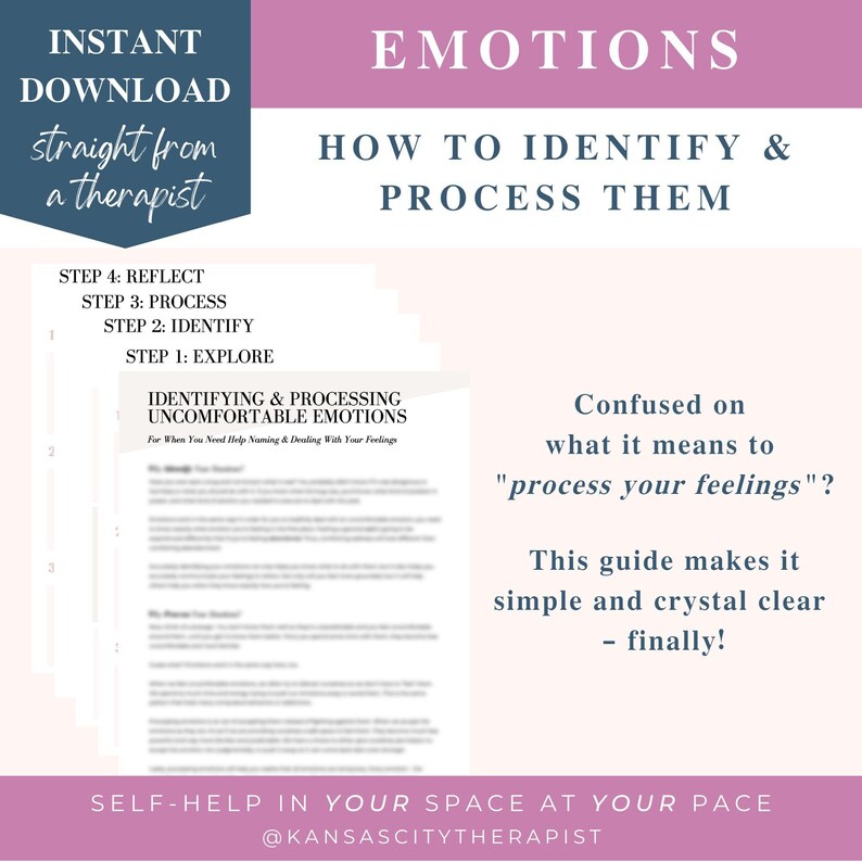 Emotions Activity, Identifying and Processing Emotions List, Emotion ...