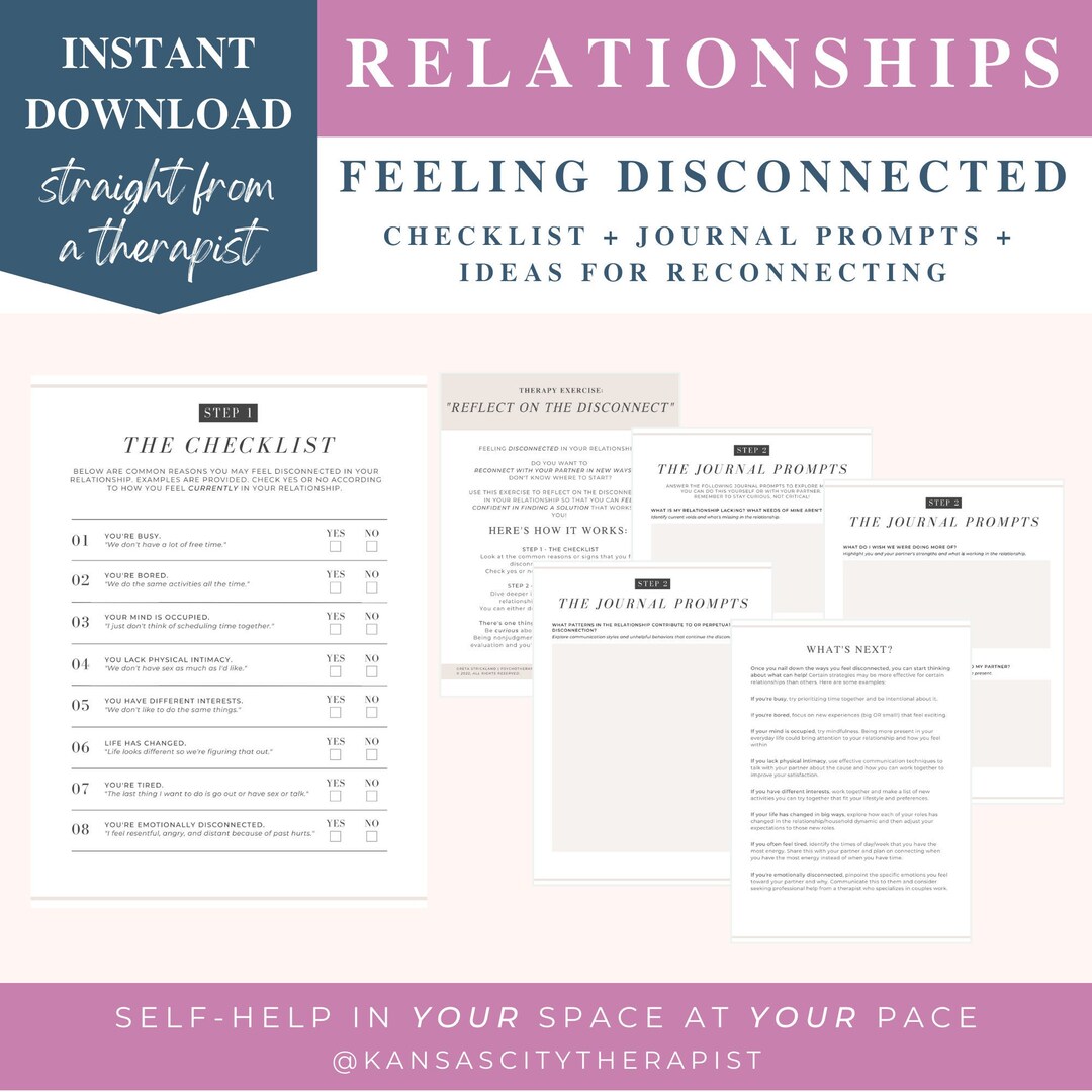 Relationship Exercise Feeling Disconnected From Your Partner ...