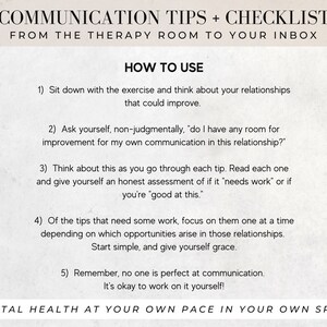 Positive Communication Techniques + Checklist - Etsy