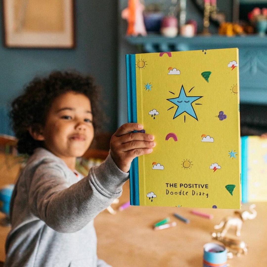 The Positive Doodle Diary. Mindful Children's Journal, Colouring Pages ...