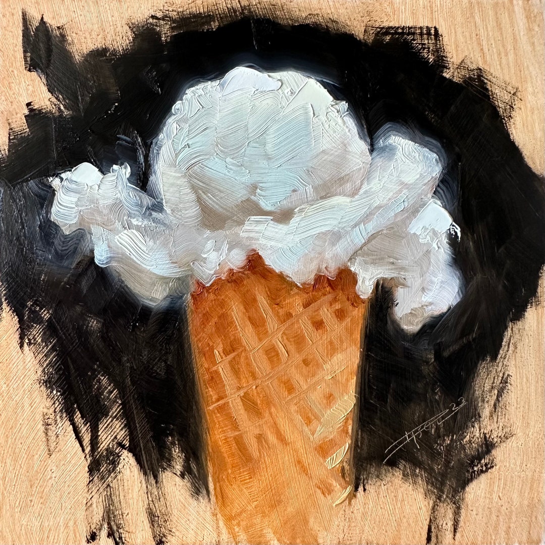 Gelato - 15x15cm Giclée Fine Art Print of an Original Oil Painting - Etsy