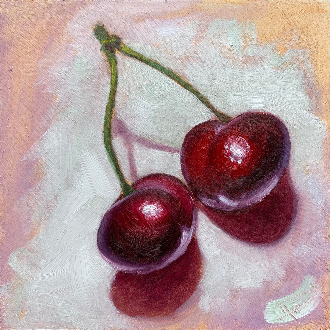Cherries Painting - Etsy