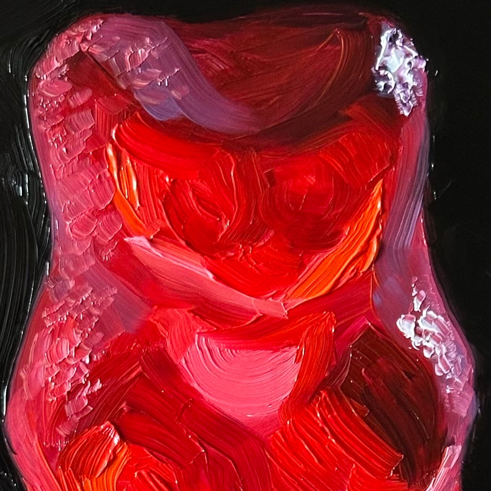 Red Gummy Bear Oil Painting - Etsy
