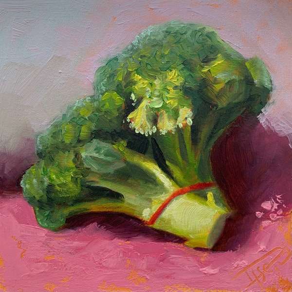 Broccoli Original Art - Etsy