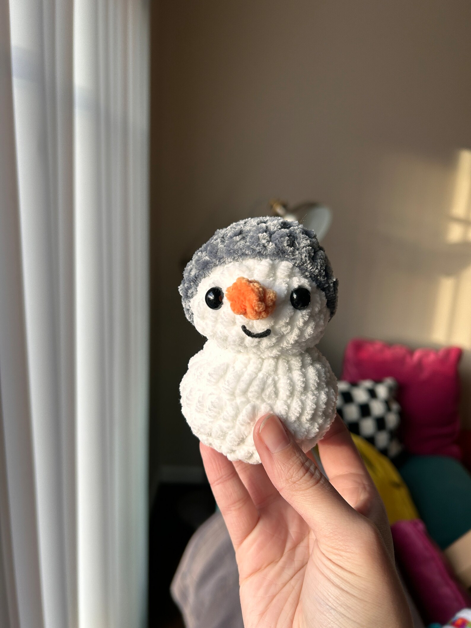 Crochet Mini Snowman Plushie Choose Your Favorite Ready to Ship - Etsy