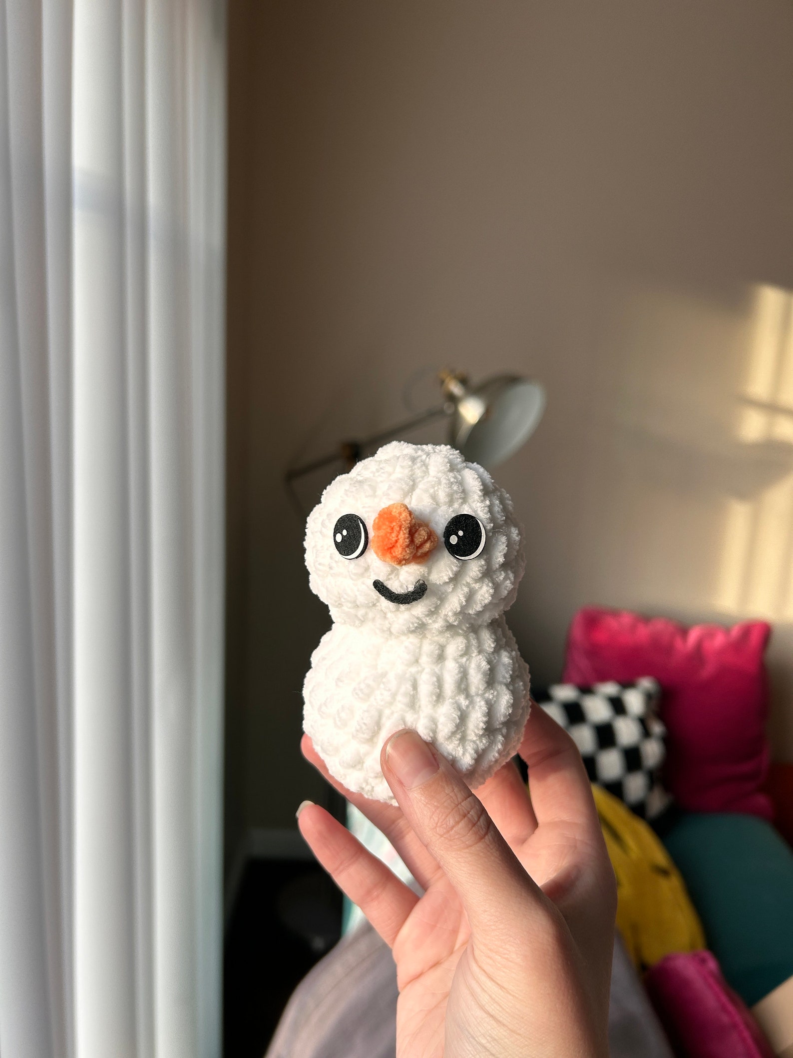 Crochet Mini Snowman Plushie Choose Your Favorite Ready to Ship - Etsy