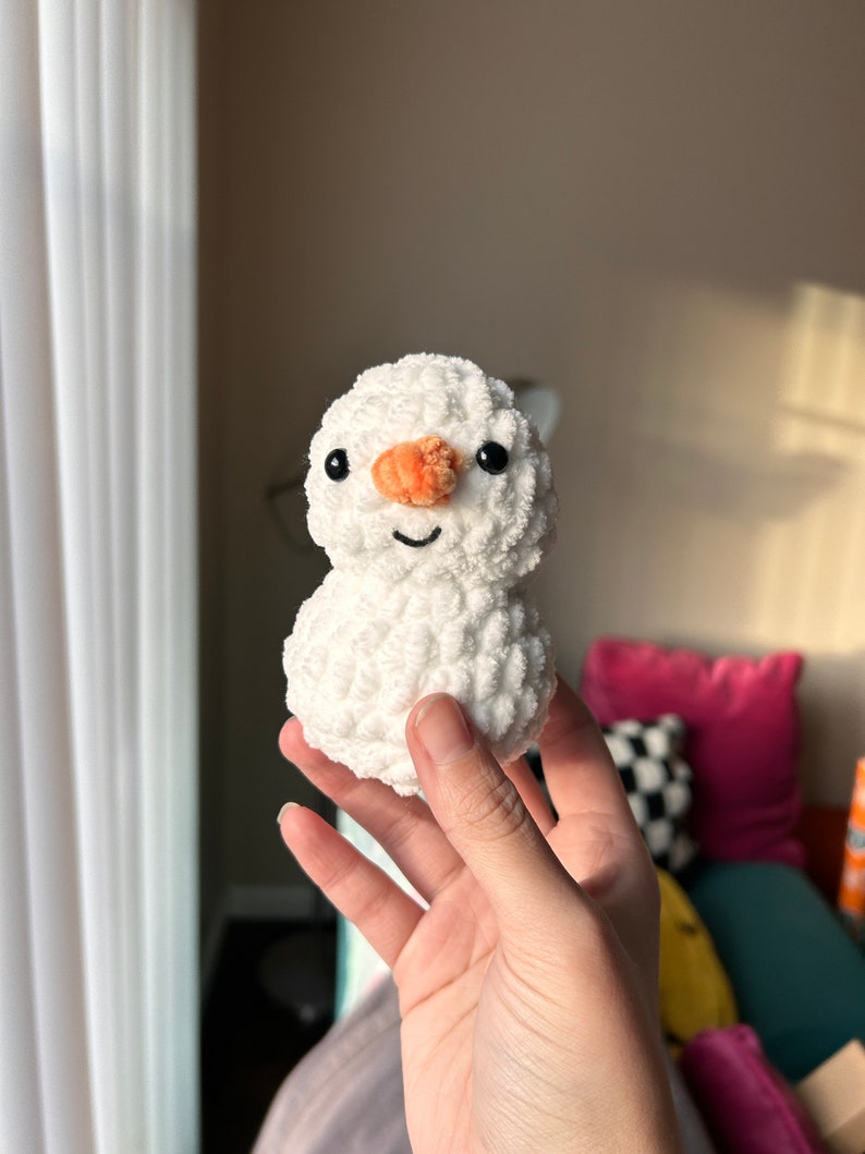 Crochet Mini Snowman Plushie Choose Your Favorite Ready to Ship - Etsy