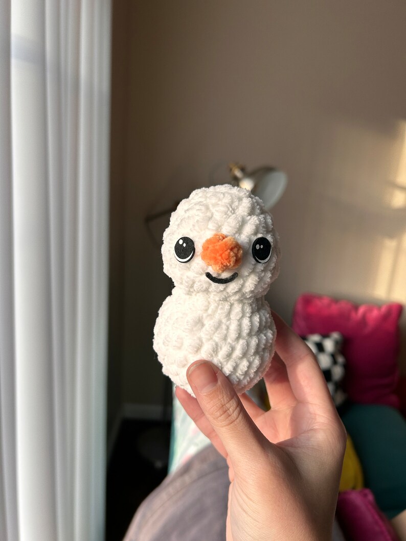 Crochet Mini Snowman Plushie Choose Your Favorite Ready to Ship - Etsy