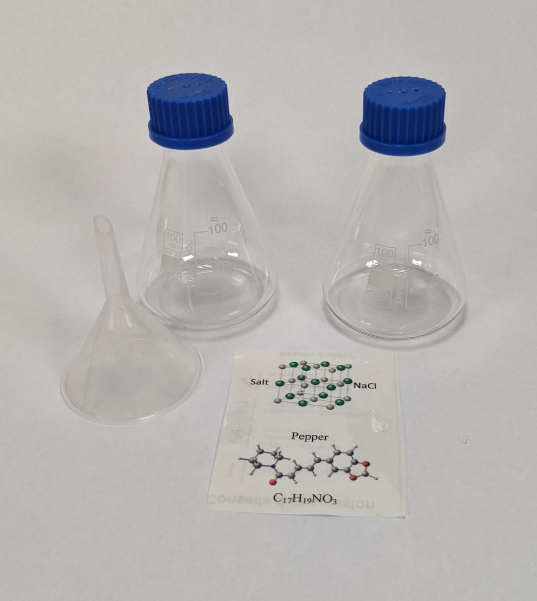Erlenmeyer Flask Salt and Pepper Shaker - Etsy