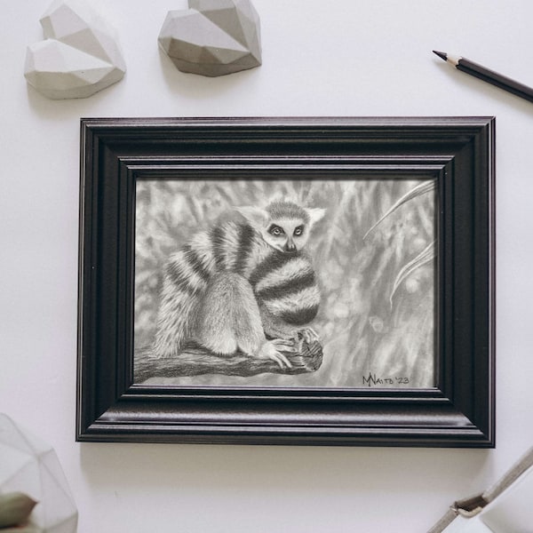 Lemur Print - Etsy
