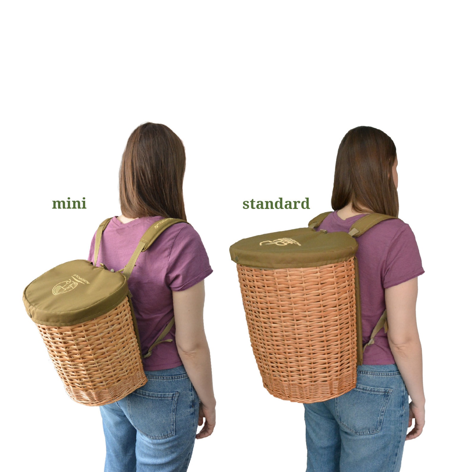 Foraging Basket Rucksack, Backpack for Mushroom Picking, Hunting ...