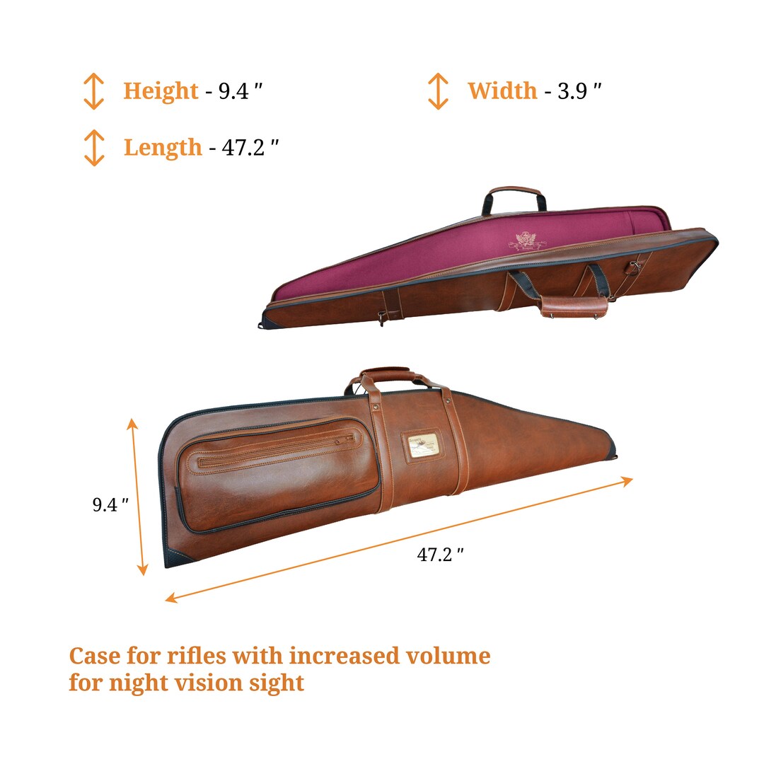 Rifle Gun Case. for Guns With Optic Scopes. Hard and Rigid Handmade ...